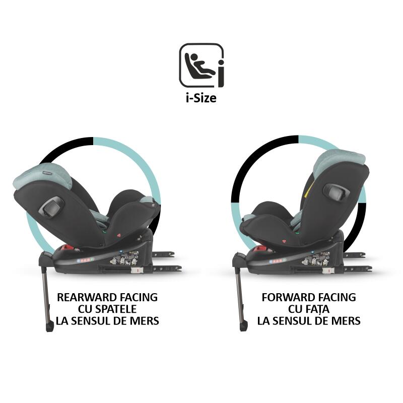 Scaun auto iSize 40-150 cm Coccolle Vigo Emerald green+Coccolle ...
